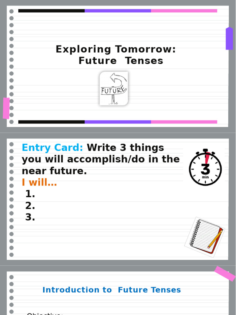 Future Tense Presentation | PDF | Grammatical Tense | Linguistics