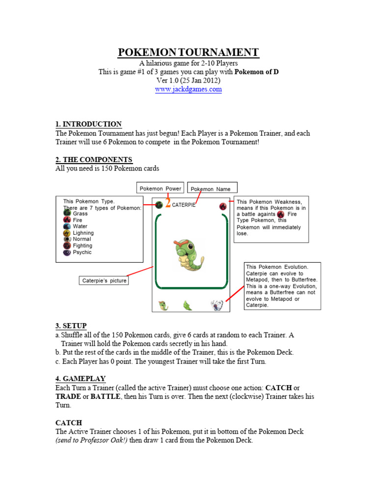 Pokemon Tournament | PDF | Nintendo Franchises | Trading Cards