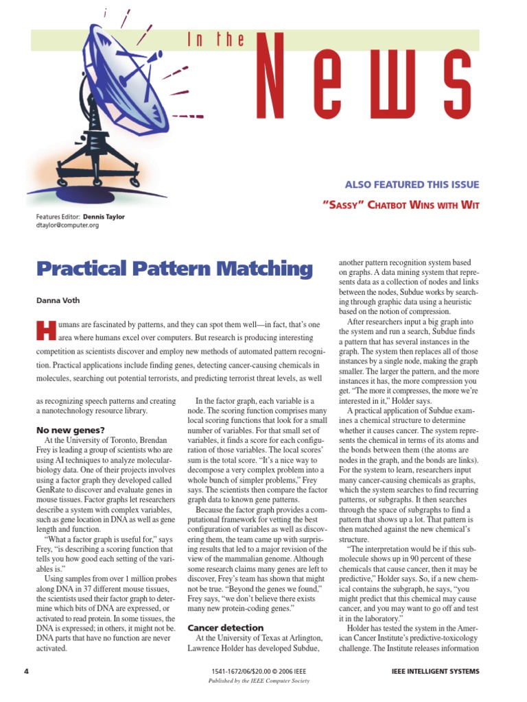 Practical Pattern Matching | Download Free PDF | Artificial Intelligence | Intelligence (AI ...