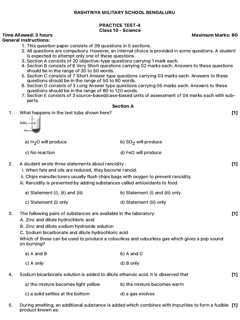 science-4 | PDF | Chemical Reactions | Chemistry