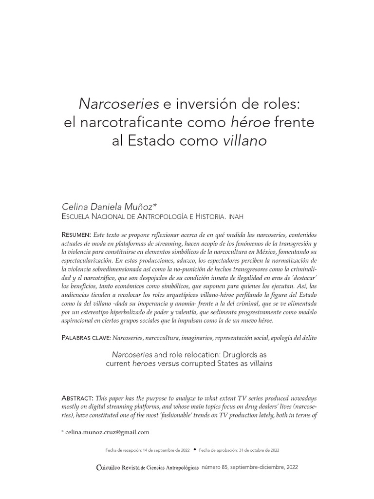 Narcoseries e Inversión de Roles | PDF | México