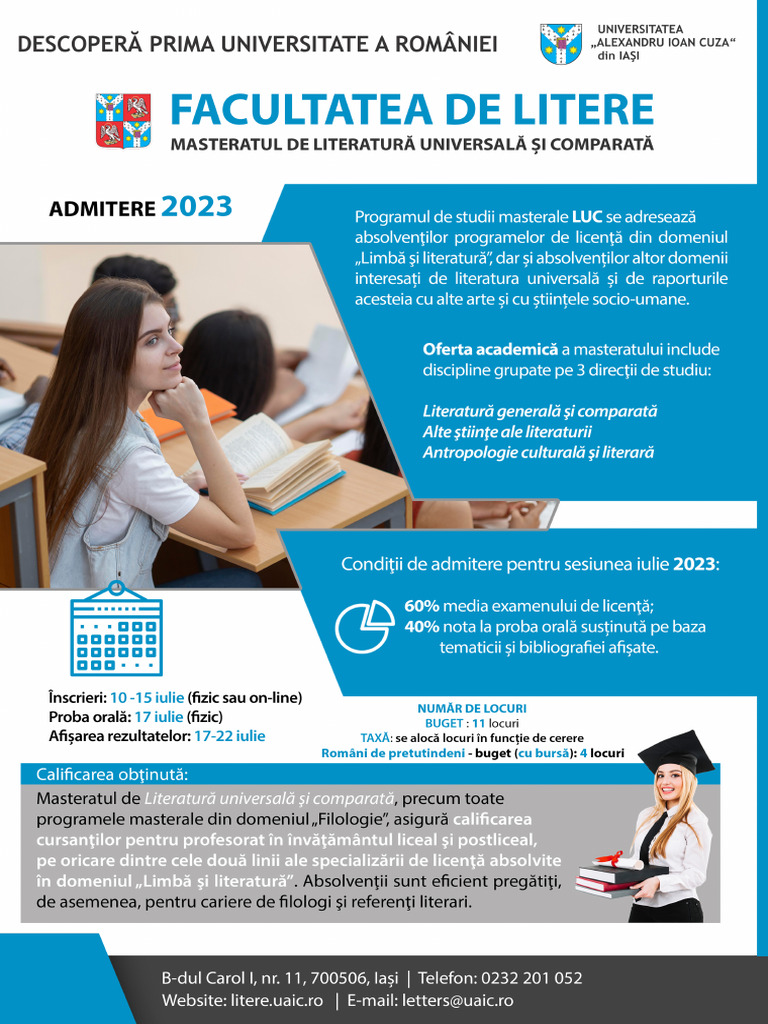 Afis Master LUC Iulie 2023 (3) | PDF