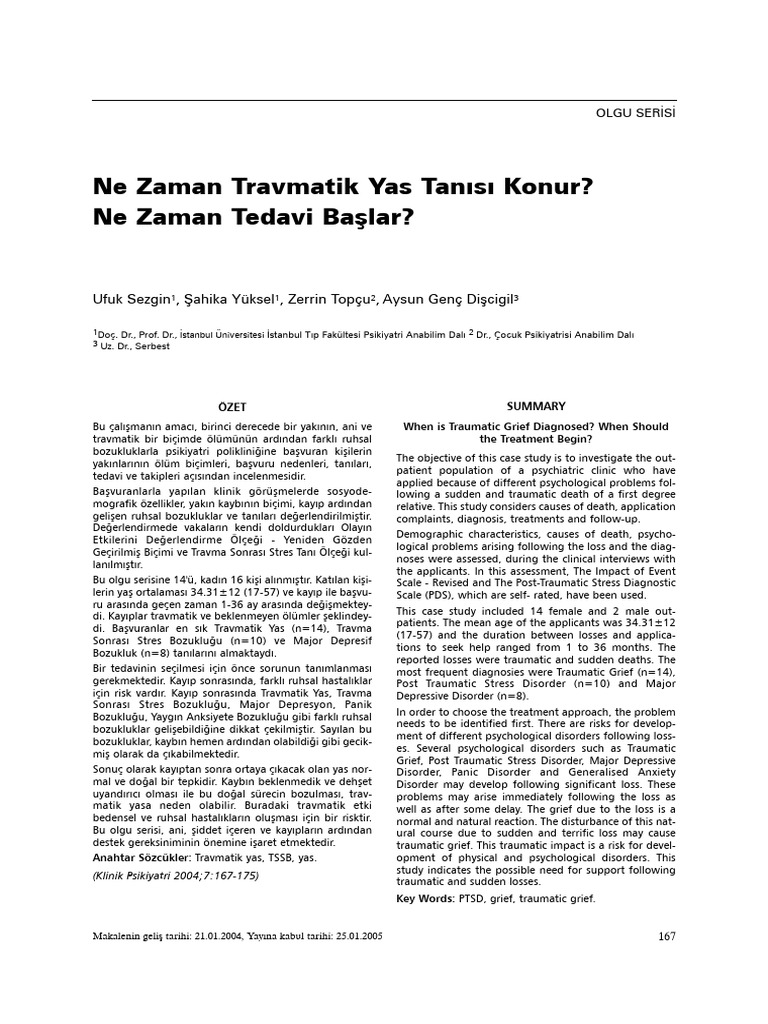Travmatik Yas | PDF