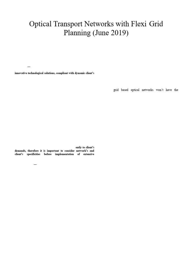 Optical Transport Networks With Flexi-Grid - MC - NMC | PDF ...