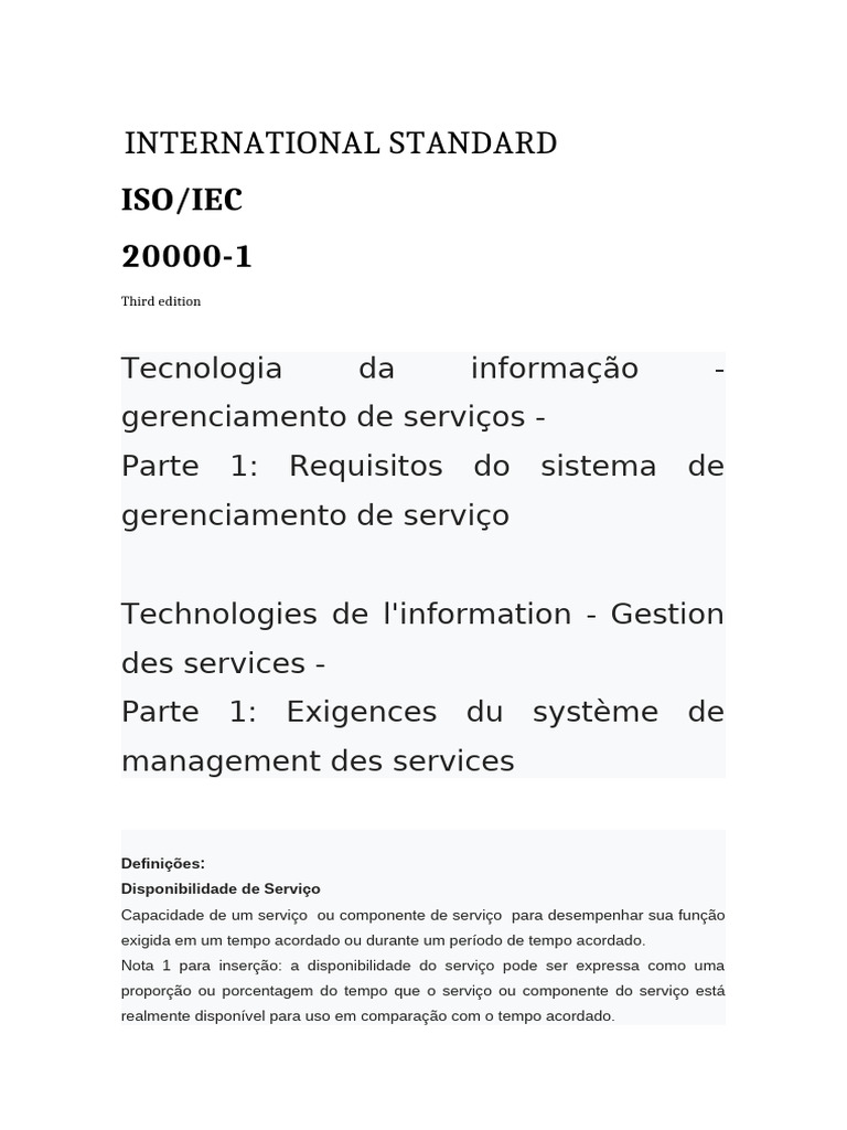 ISO 200001-2018 Traduzida Comentada | PDF | Segurança da informação ...