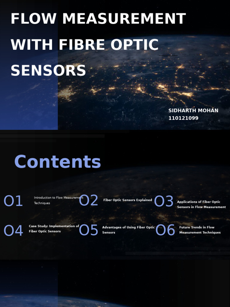 Optical PPT Sidharth | PDF | Flow Measurement | Sensor