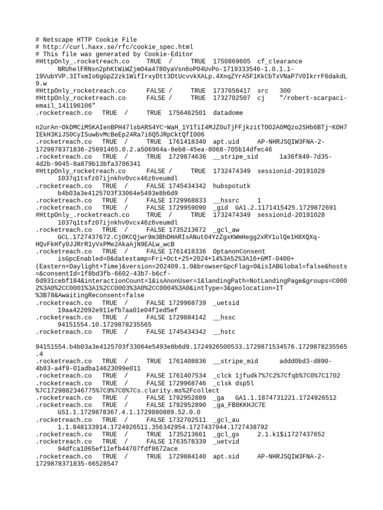 # Netscape HTTP Cookie File | PDF | Business | Technology & Engineering