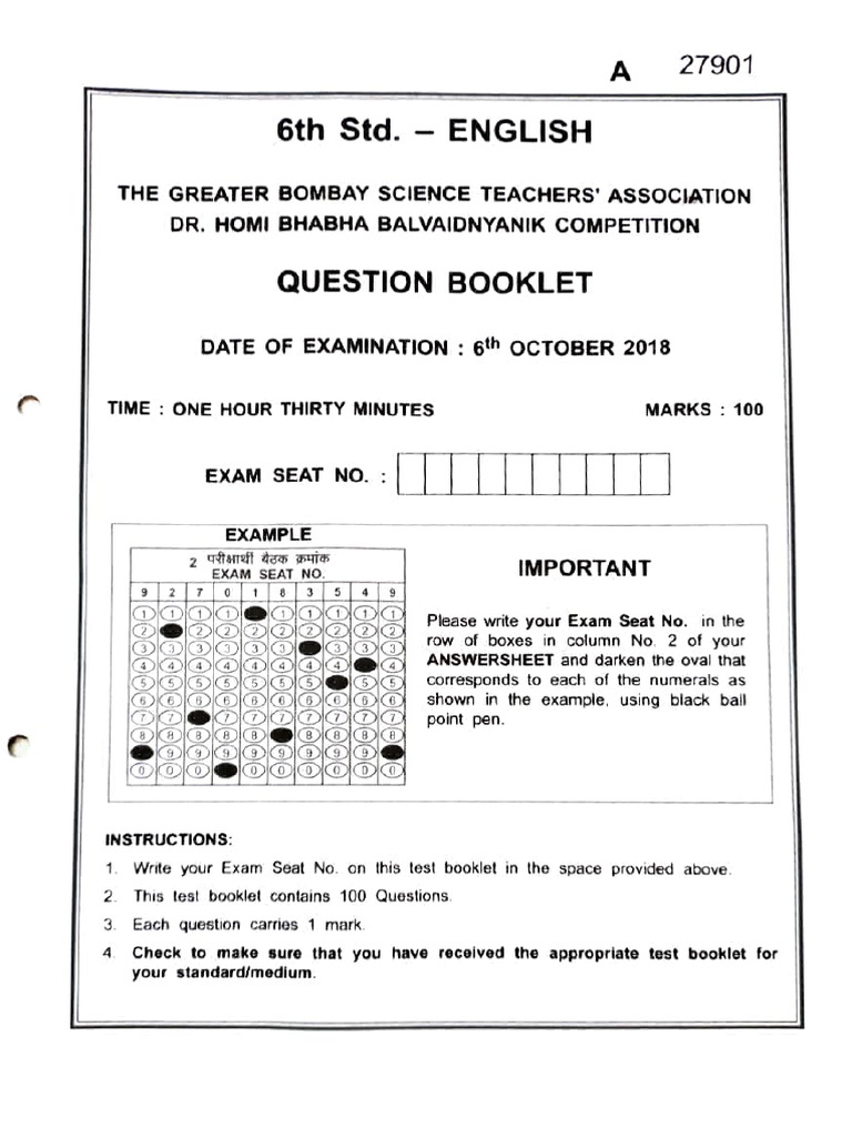 Sample Question Paper | PDF