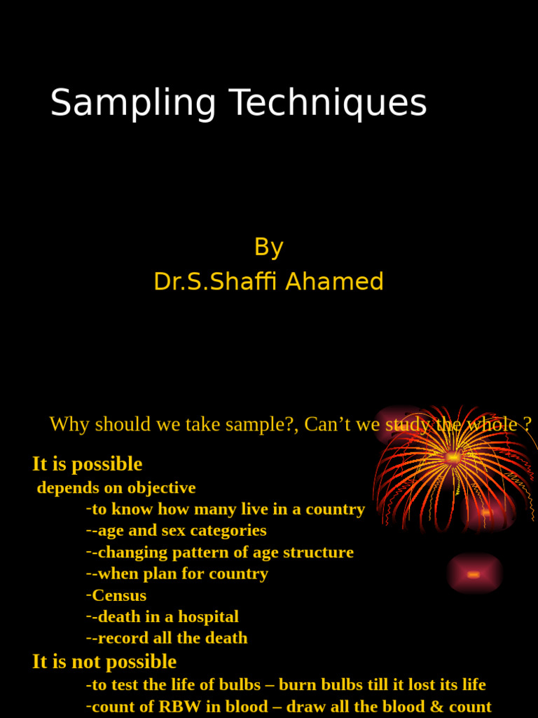 11 Sampling Techniques | PDF | Sampling (Statistics) | Epidemiology