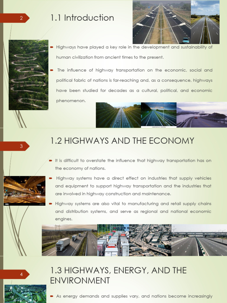Ch1 (Introduction To Highway) | PDF | Transport | Highway
