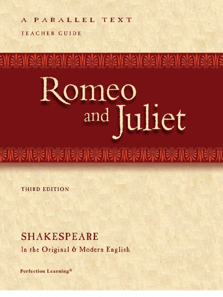 Parallel Text: Romeo and Juliet Teacher Guide | Characters In Romeo And ...
