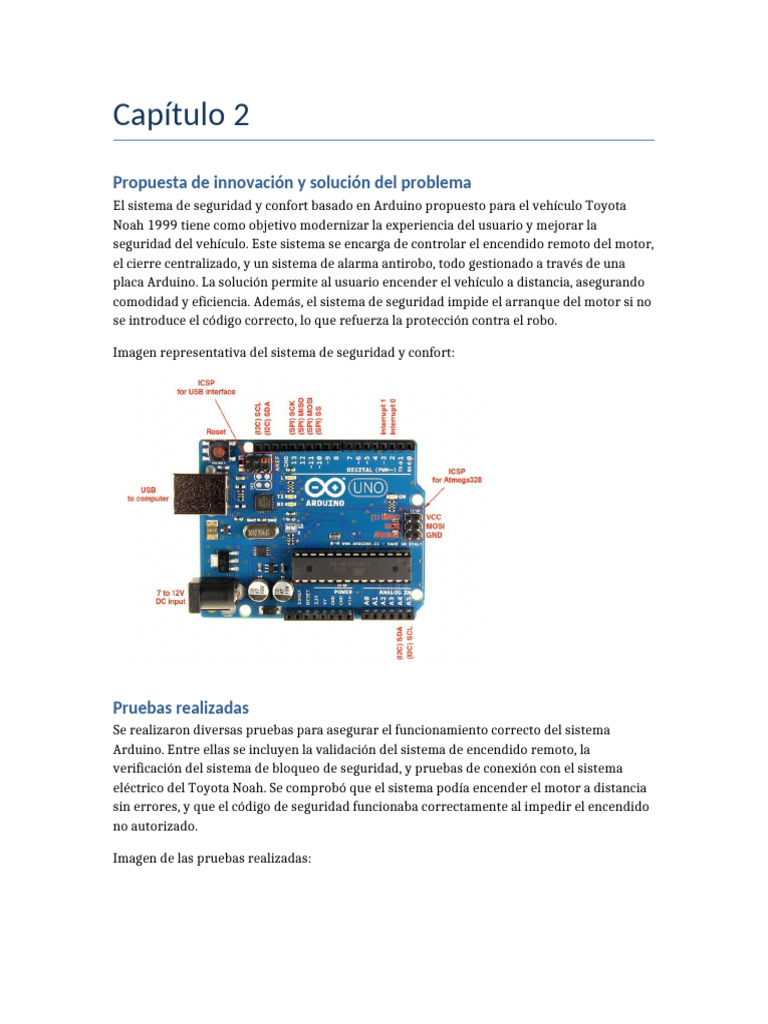 Capitulo 2 Sistema Seguridad Arduino Fixed | PDF