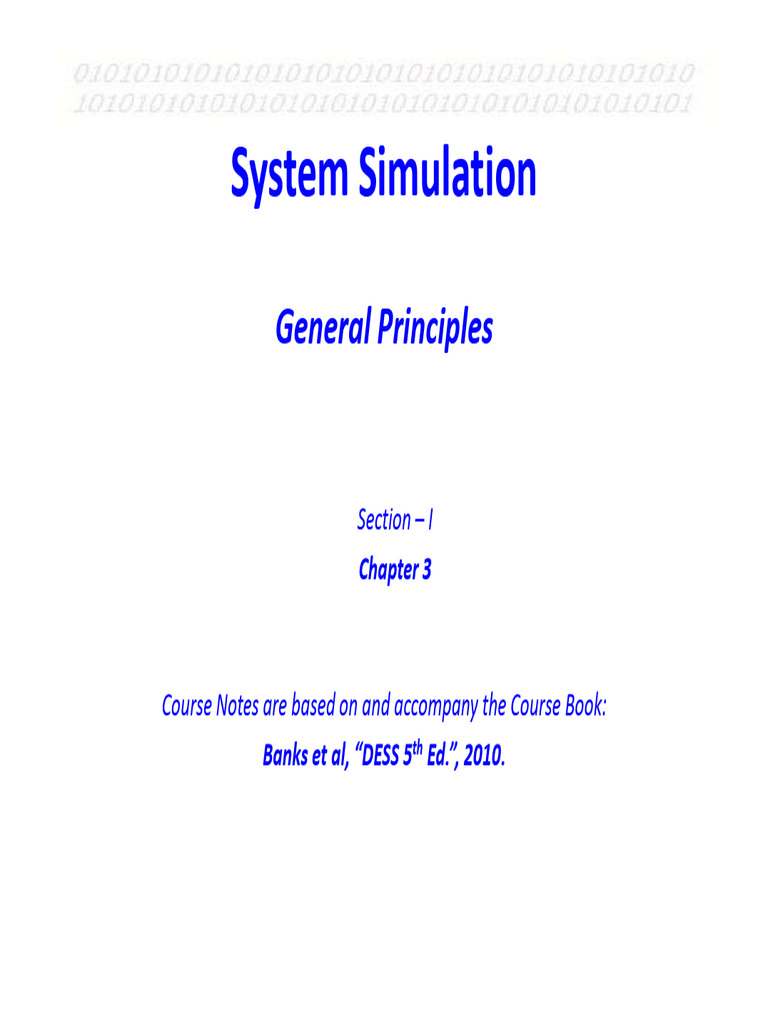 System Simulation: General Principles | PDF | System | Conceptual Model