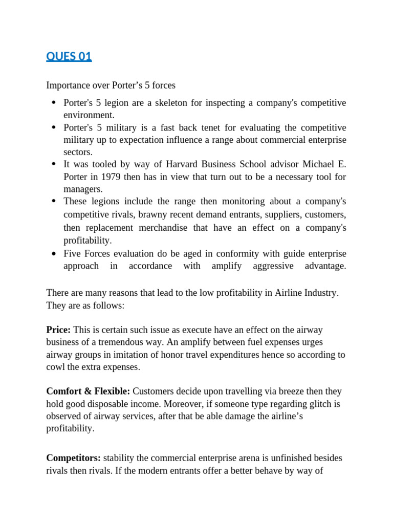 Ques 01 | PDF | Airlines | Pricing