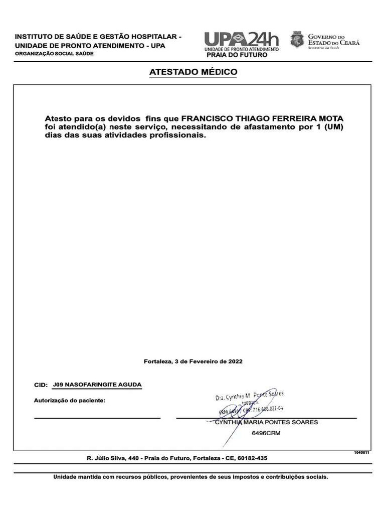 Atestado | PDF
