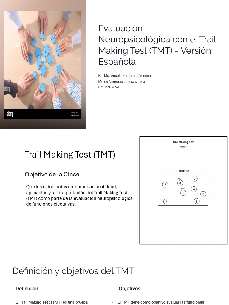 Evaluación del Trail Making Test en Neuropsicología | PDF | Desorden ...