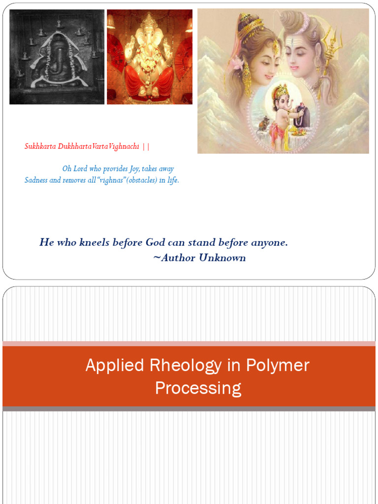 Lecture - 18 Applied Rheology 2 | PDF | Shear Stress | Viscosity