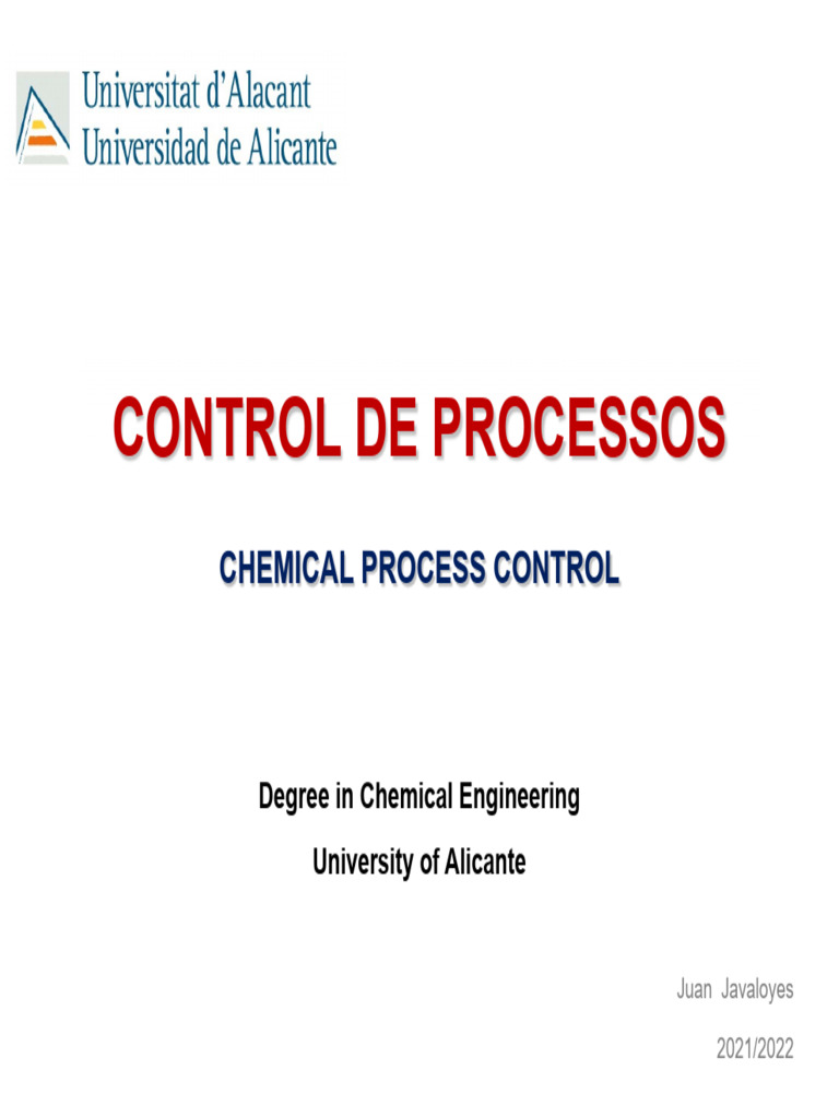 01 Control de Procesos 21-22 | PDF | Instrumentation | Control Theory