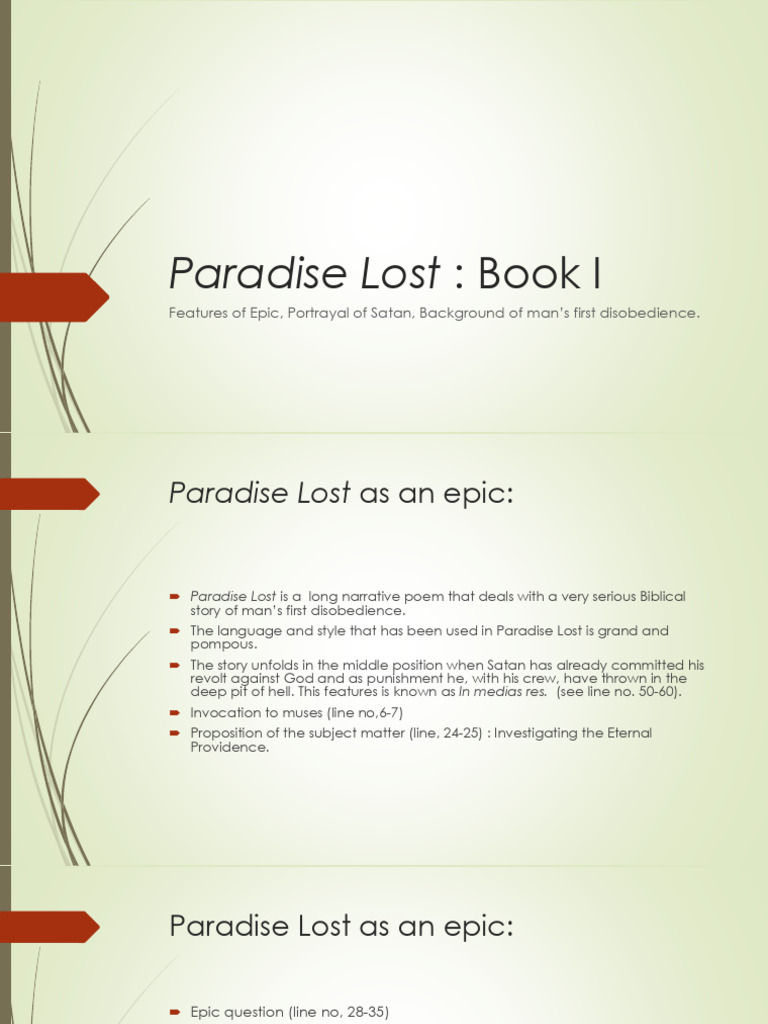 Paradise Lost | PDF | Philosophy | General Fiction