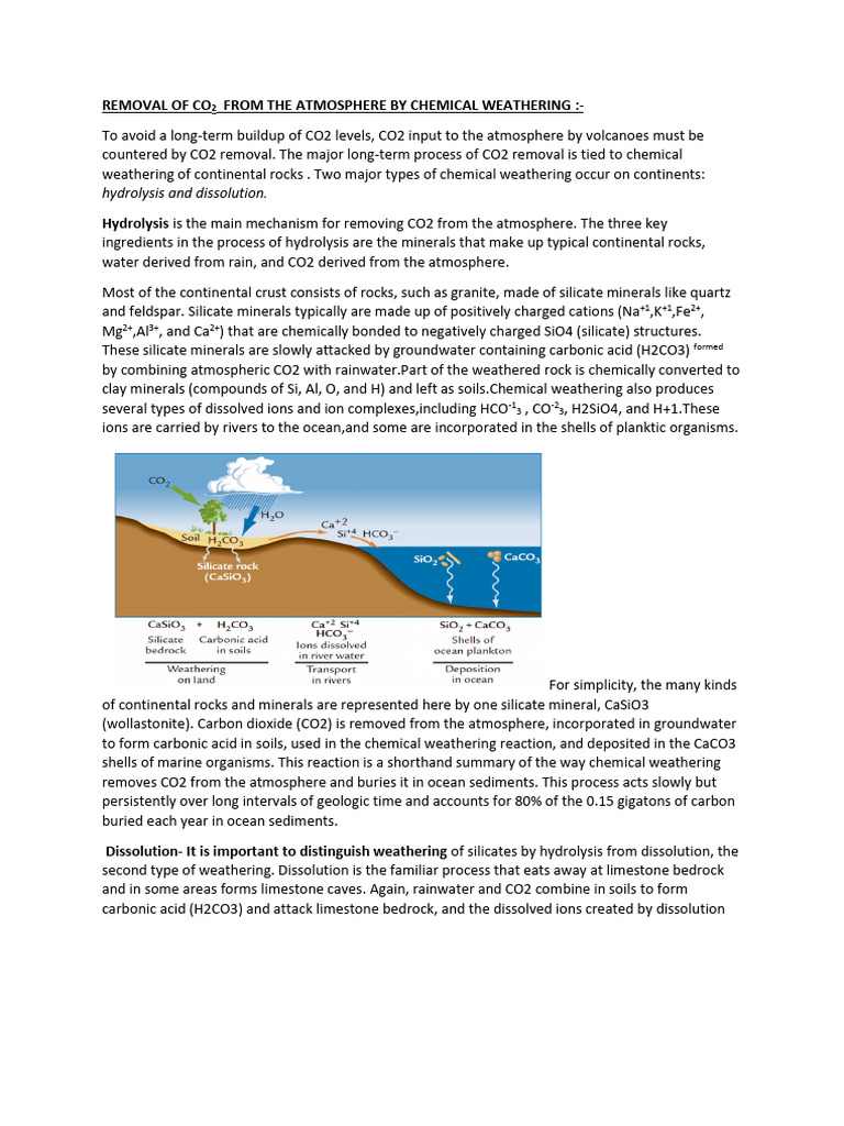 Chemical Weathering: Earth's CO2 Thermostat | PDF | Weathering | Soil