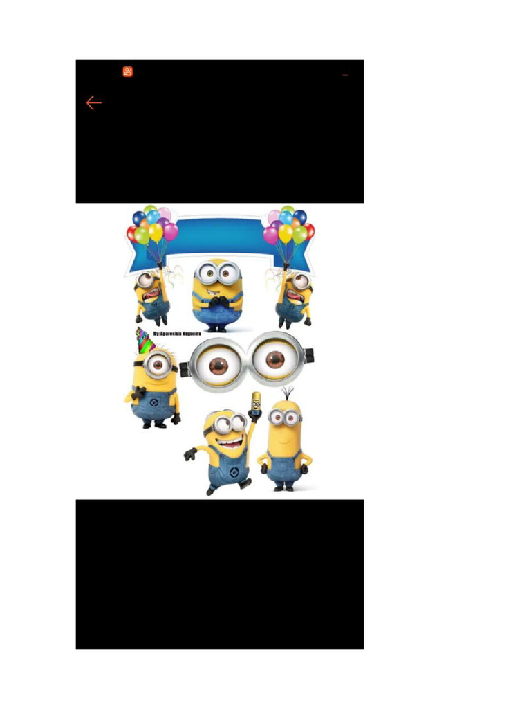 Minios Topper Azul Baloes Editar | PDF