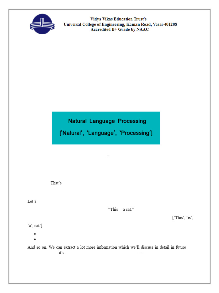 NLP Experiment 2 | PDF | Word | String (Computer Science)