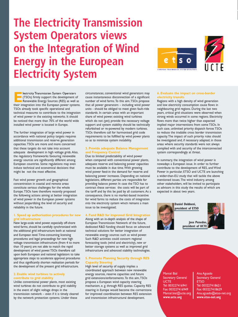 Wind | PDF | Wind Power | Electrical Grid