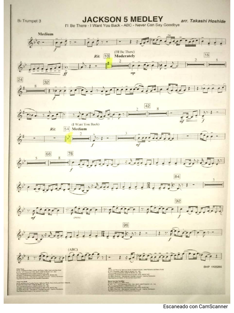 Jackson 5 Medley Tr3 | PDF