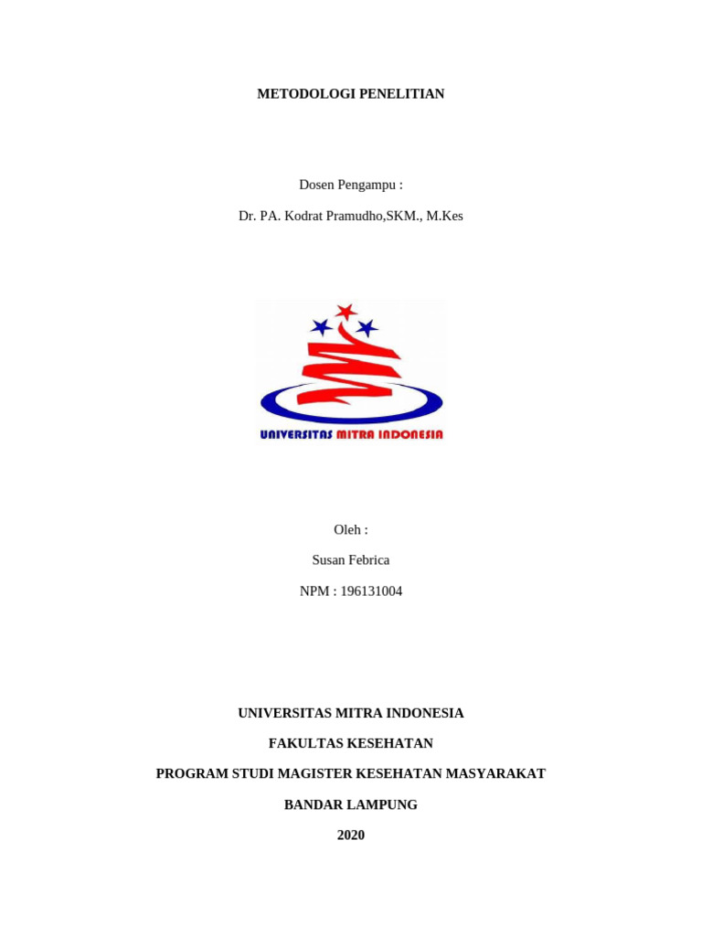 Metodologi Penelitian | PDF | Karier & Perkembangan