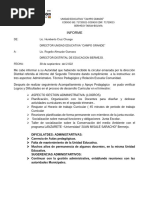 Modelo de Informe Trimestral | PDF | Maestros | Pedagogía