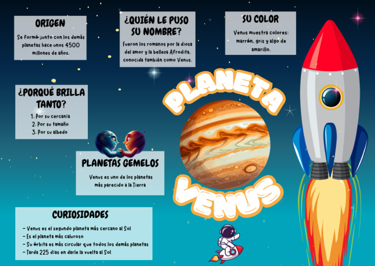 Curiosidades sobre el planeta Venus | PDF | Ciencias sociales