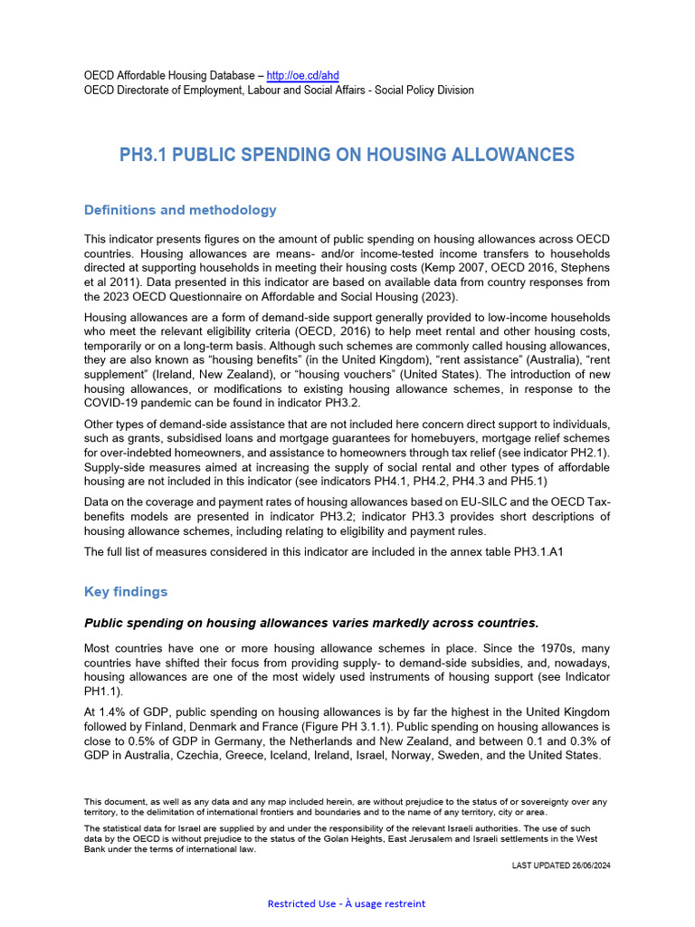 PH3 1 Public Spending On Housing Allowances | PDF | Government Spending | Cyprus