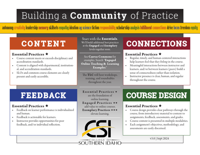 Essential Practices for Online Learning | PDF | Educational Technology ...