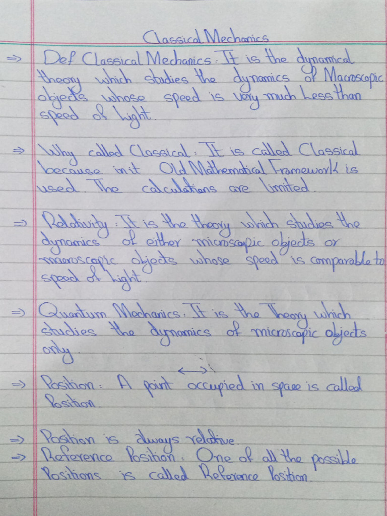 Classical Mechanics Mid Syllabus | PDF