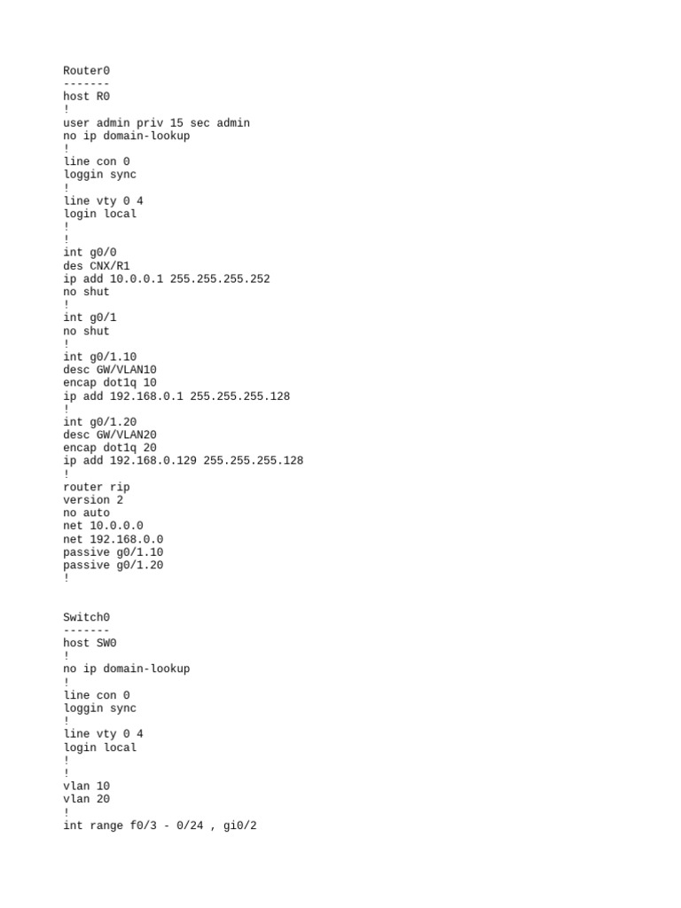 Router and Switch Configuration Guide | PDF | Computers