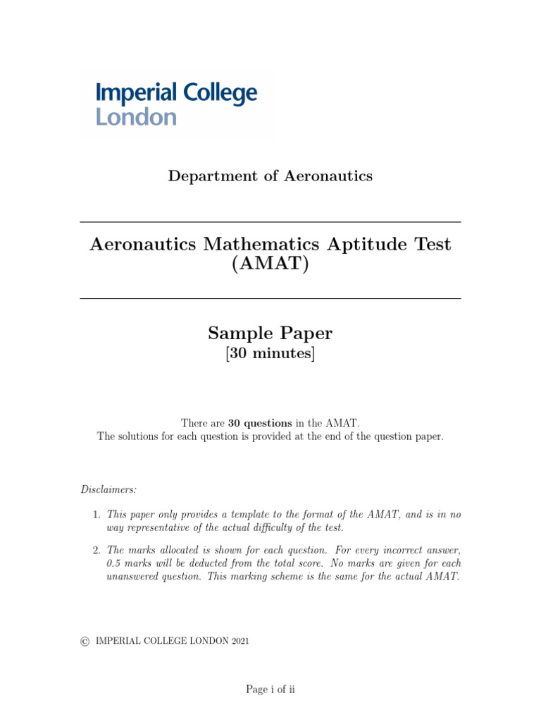 AMAT Sample Paper Questions Combined | PDF | Equations | Gce Advanced Level (United Kingdom)