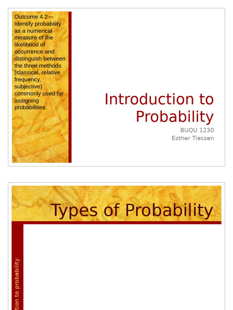 4.2 Basic Probability | PDF | Probability | Sampling (Statistics)