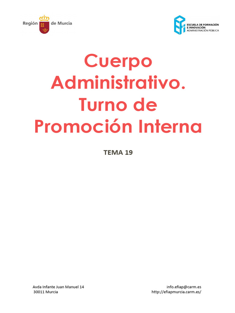 133215-Tema 19-Admin 2023 | PDF | Administración Pública | Ley administrativa