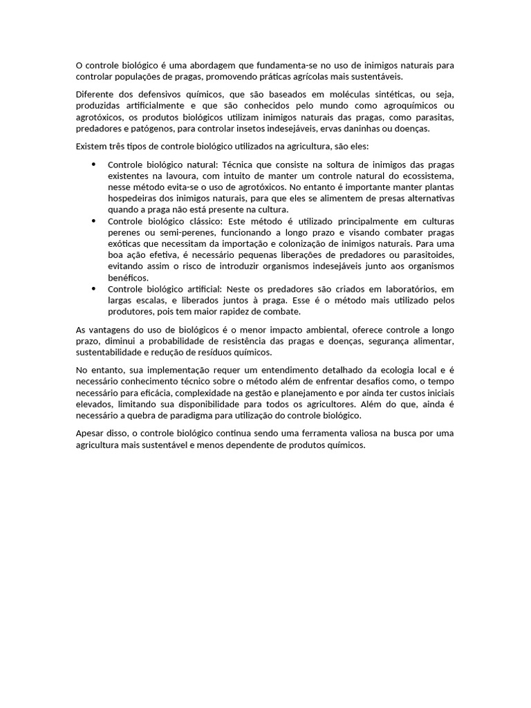 Acqa - Laboratório Virtual de Ciências Agrárias Iv | PDF | Controle ...