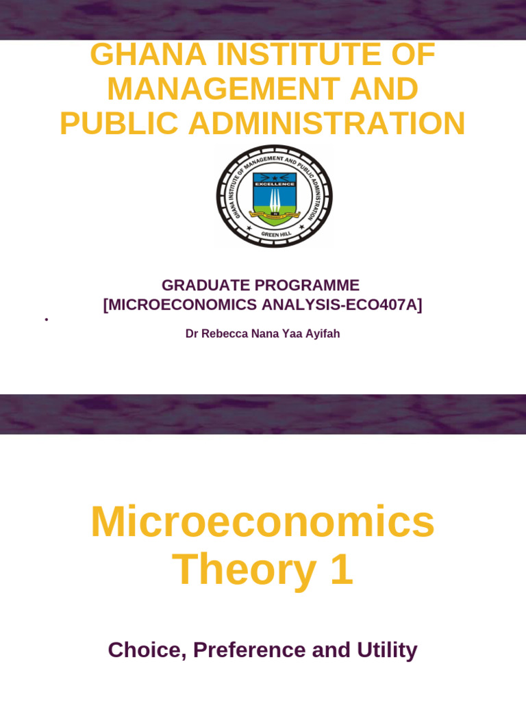 Choice Preference and Utility New | PDF | Utility | Microeconomics