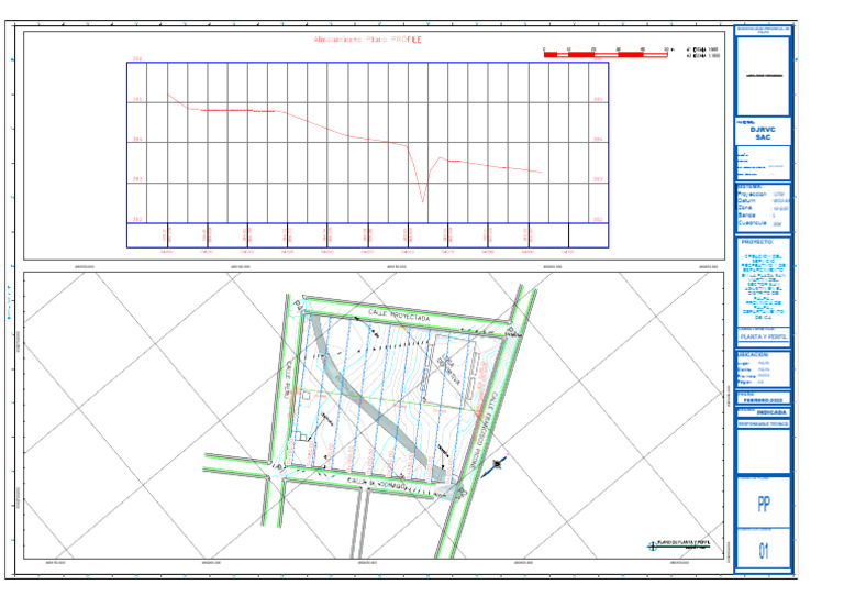 Plano Perfil General | PDF | Cartografía | Geodesia
