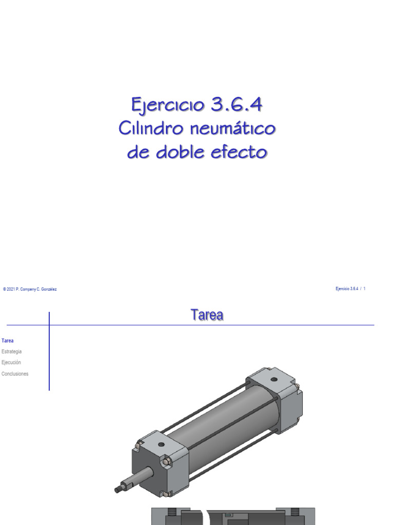 Partes de un Cilindro Neumático | PDF | Tecnología