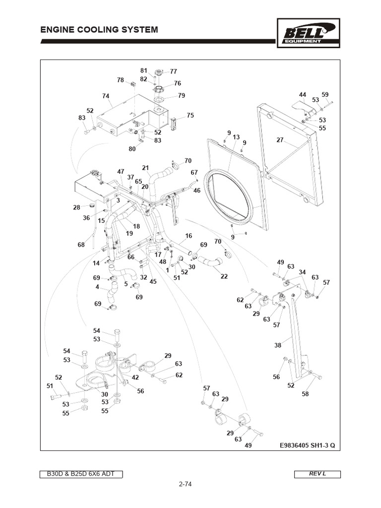 B30D B25D 6X6 ADT Cooling System Parts | PDF | Washer (Hardware ...