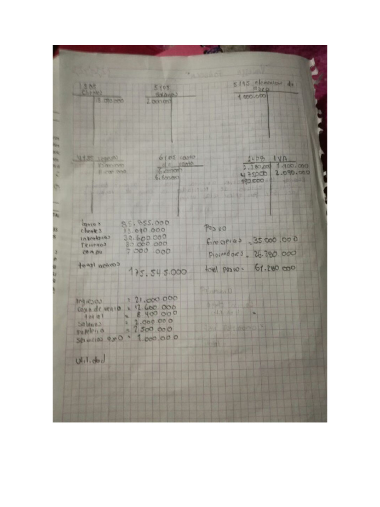 Ejercicio Contabilidad | PDF