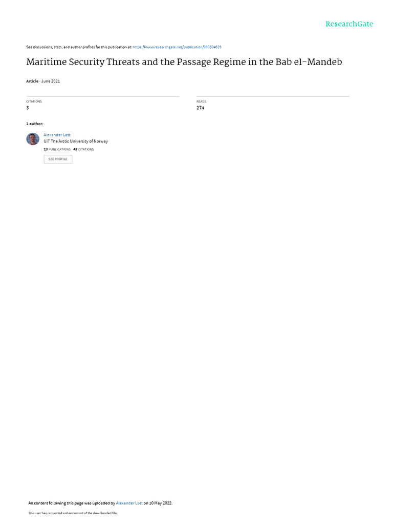 Alexander-Lott 210621 NCLOS-Blog | PDF | Yemen | World Politics