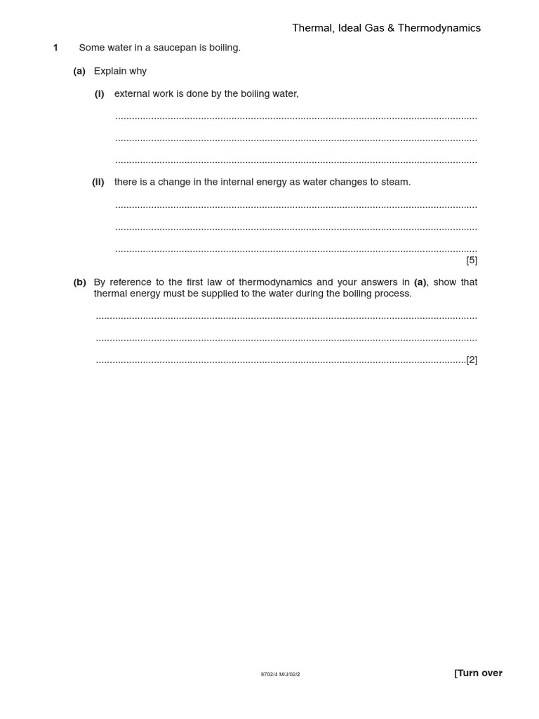 Thermal Assignment 2024 October | PDF | Gases | Temperature