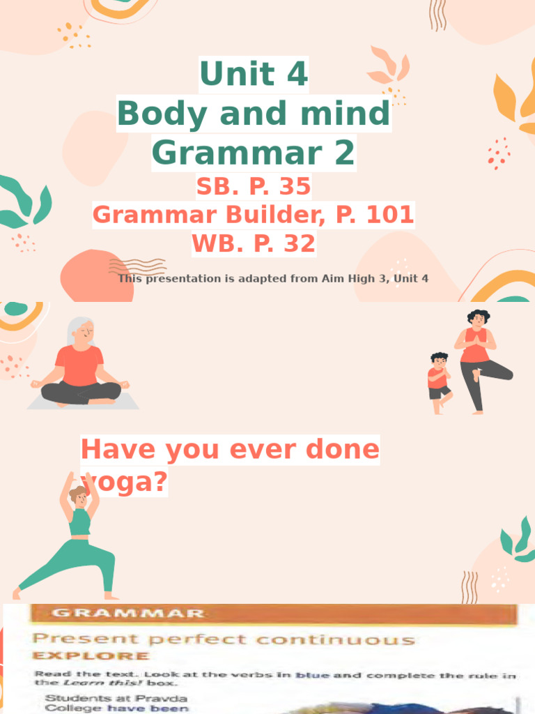 Unit 4 - Grammar 2 | PDF