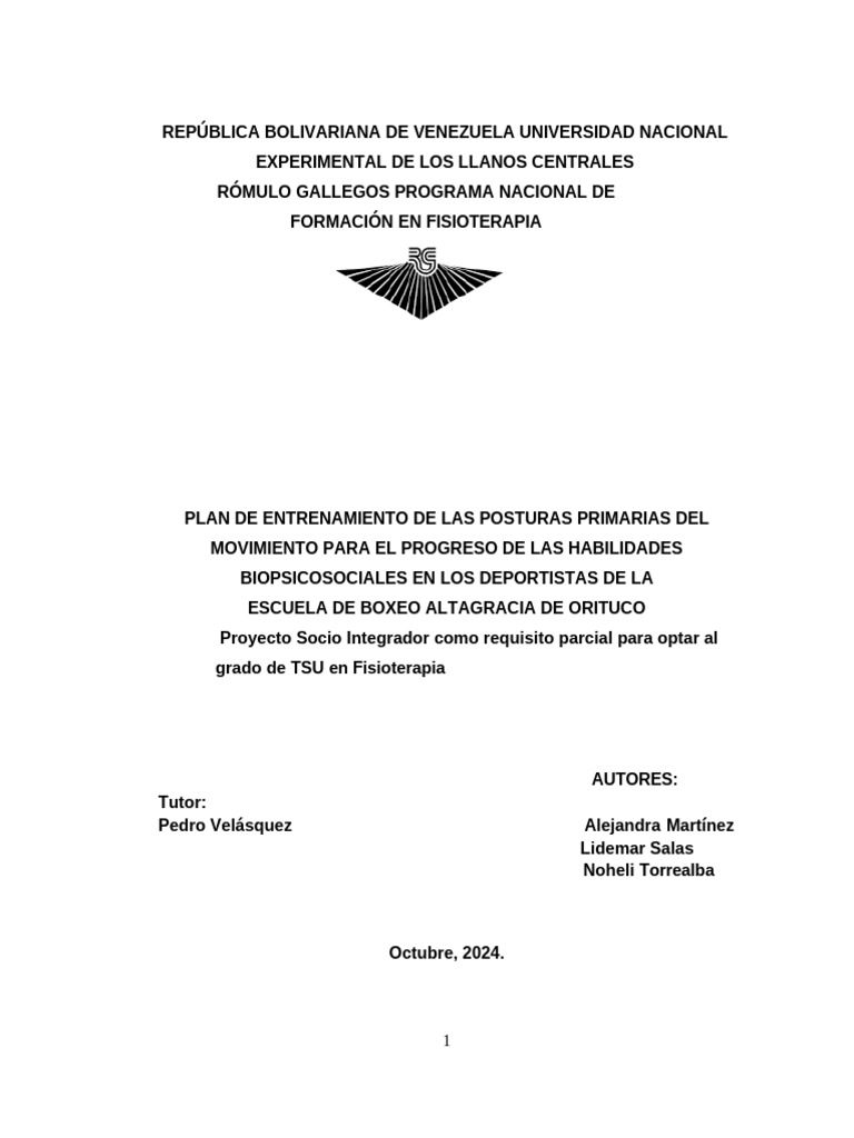 Proyecto TSU ALEJANDRA | PDF | Terapia física | Teoría