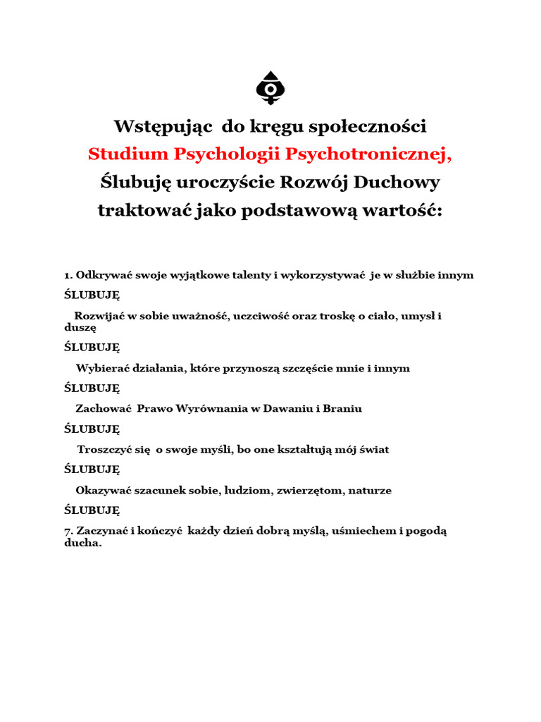 Rota Ślubowania | PDF