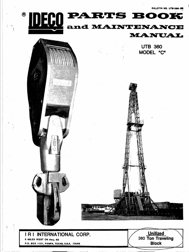 360 Ton UTB Model C | PDF